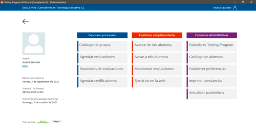 Actualizar el sistema de Testing Program | Testing Program