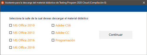 Descargar los instaladores de Testing Program Cloud | Testing Program