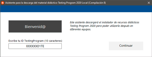 Descargar los instaladores de Testing Program Local | Testing Program